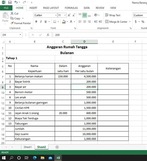 Cara Membuat Tangga Di Excel Trevor Anderson