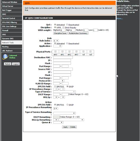 networking how would i go about setting up qos on my router d link