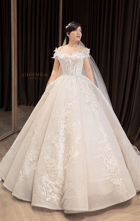 Cth007 Ceremony Wedding Dress Haute Couture VÁy CƯỚi Cao CẤp Linh
