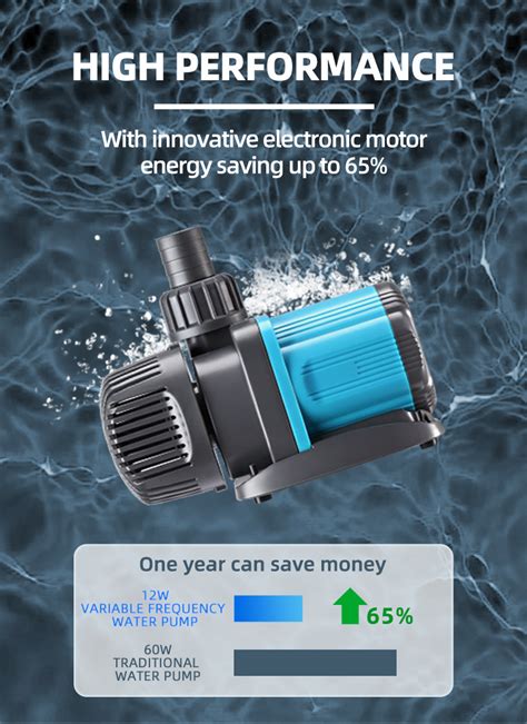 Sine Wave Variable Frequency Submersible Aquarium Water Pump