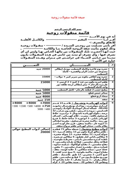 Movable List Template 1 Pdf