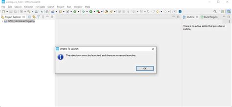 Unable To Launch The Selection Cannot Be Launched