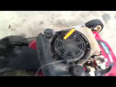 LAWN MOWER REPAIR QUICK TIP how to replace the starter rope on a briggs engine - YouTube
