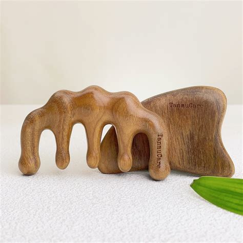 Shop Sandalwood Scalp And Facial Gua Sha Set L Tanmucare
