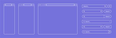Navigateur Web Vide Fenêtre De Page Internet Avec Barre Doutils Et