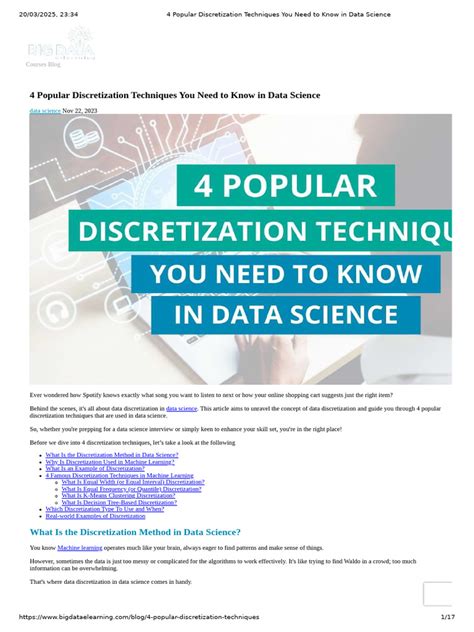 4 Popular Discretization Techniques You Need To Know In Data Science 1