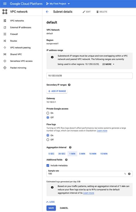 Gcp Vpc Flow Logs Via Pubsub Setup