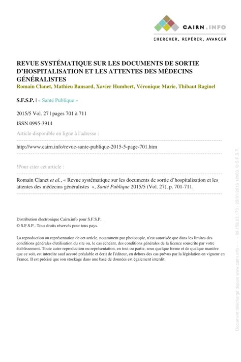 Pdf Systematic Review Of Hospital Discharge Summaries And General Practitioners Wishes