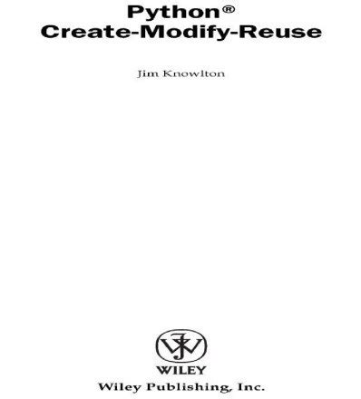 خرید و قیمت دانلود کتاب Python Create Modify Reuse Auflage ترب