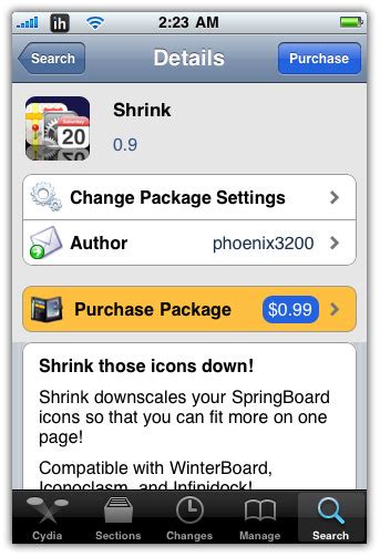 Resize Your IPhone Springboard Icons With Shrink IPhoneHeat