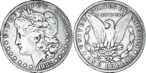 Coin United States Morgan Dollar 1882 Us Mint San Francisco