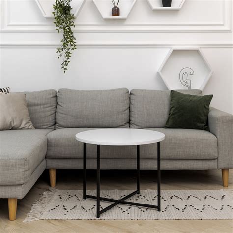 Журнальний столик «Модерн М Чорний Білий купити онлайн на Rozetka