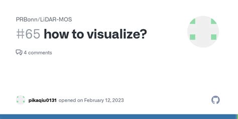 How To Visualize · Issue 65 · Prbonnlidar Mos · Github
