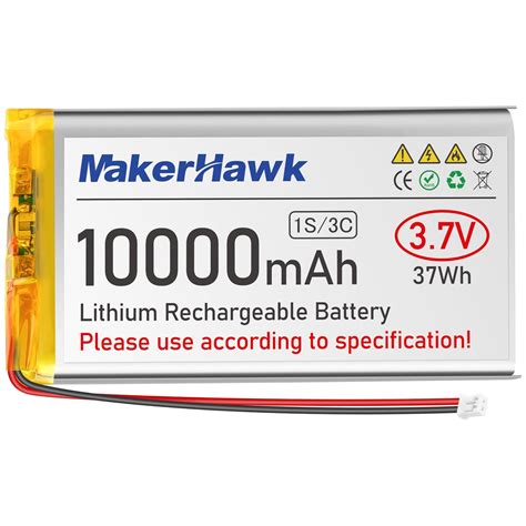 Amazon Com MakerHawk V MAh LiPo Battery Rechargeable S C Lithium Polymer Battery With