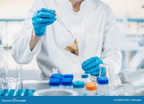 Soil Testing Laboratory Analysis Stock Photo Image Of Moisture Inspector 209257658