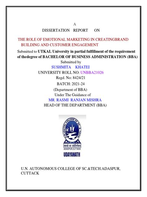 Hrm Project Paper Pdf Brand Emotions