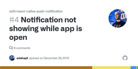 Notification Not Showing While App Is Open Issue Zo R React Native Push Notification GitHub