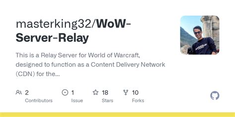 Github Masterking32wow Server Relay This Is A Relay Server For