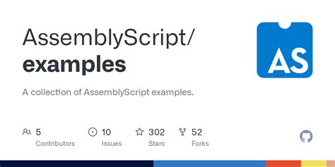 github assemblyscript examples a collection of assemblyscript examples