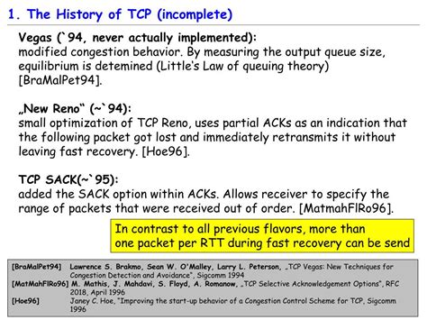 Ppt Tcpip Over Lossy Links Tcp Sack Without Congestion Control