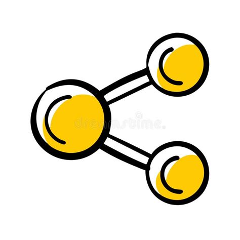 Yellow Network Connection Symbol Vector For Communication Concept Design Stock Illustration
