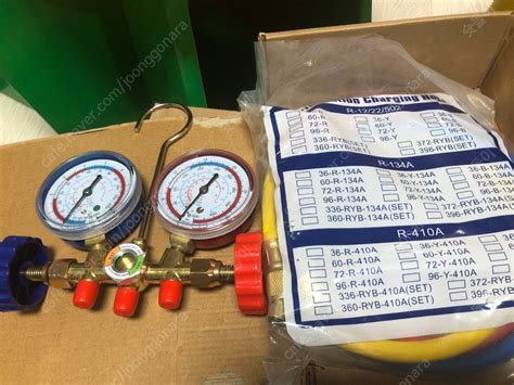 매니폴드 게이지 R 22 R 410a 겸용 측정공구 중고나라