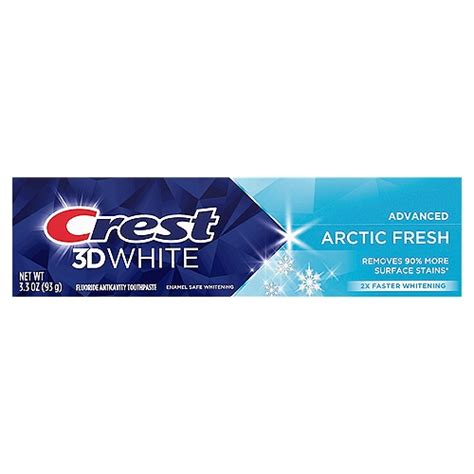 Crest 3d White Advanced Arctic Fresh Fluoride Anticavity Toothpaste 3