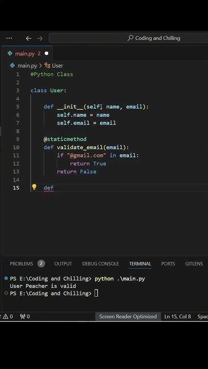 python class with staticmethod youtube