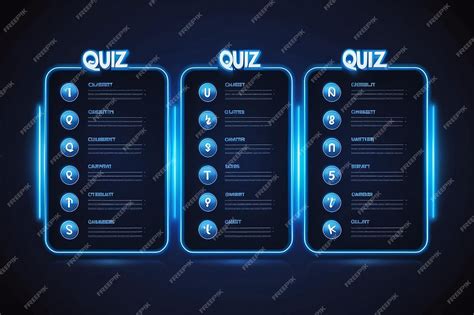 Premium Photo Quiz Test Menu Template Tv Show Game Questions And