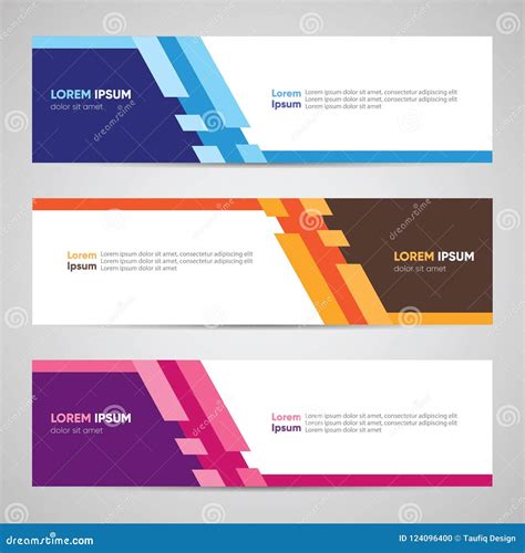 Modern Banner Design Banner Backdrop Background Header Footer W Stock