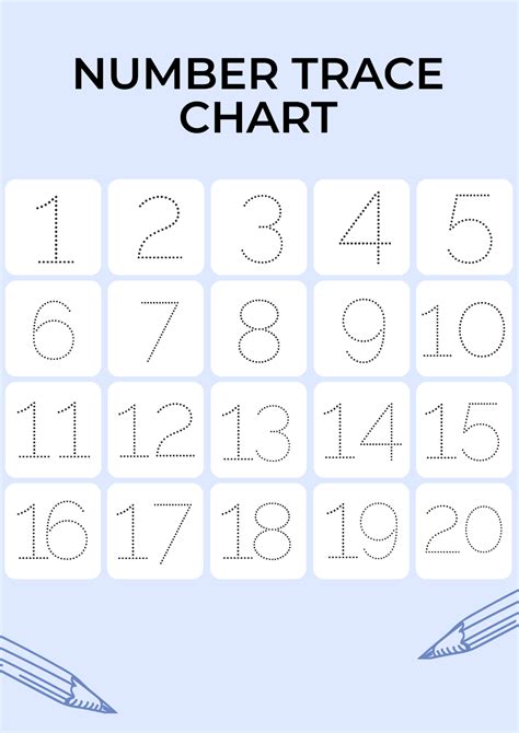 Free Number Chart Templates And Examples Edit Online And Download