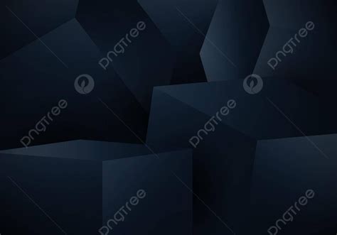 Dark Background Showcasing A 3d Cube Box In Abstract Blue Hues Vector