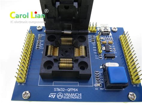Stm32 Programming Block Test Stand Burning Block Stm32f Stm32l Qfp64