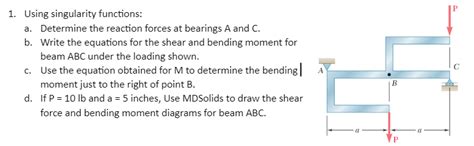 1 Using Singularity Functions A Determine The