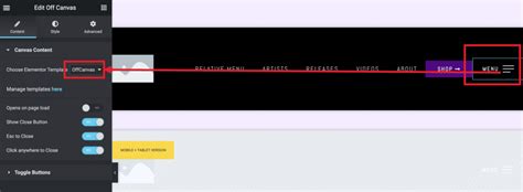 How To Change Header Mobile Menu And Offcanvas Menu Sonaar