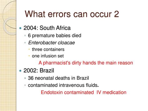 PPT Avoiding Errors And Risks In Aseptic Work PowerPoint Presentation ID