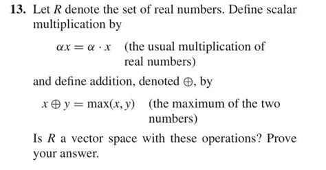Solved 13 Let R Denote The Set Of Real Numbers Define