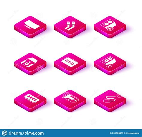 Set Ram Random Access Memory Video Graphic Card Uninterruptible Power Supply Ssd Computer