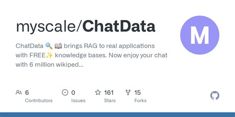 Github Myscalechatdata Chatdata 🔍 📖 Brings Rag To Real Applications With Free Knowledge