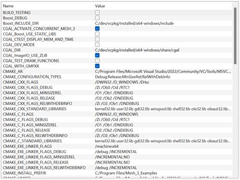Building Examples Mesh3 Cmake Gui Seems Correct No Errors But No