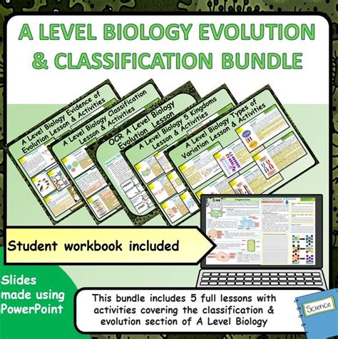 a level biology evolution and variation bundle teaching resources