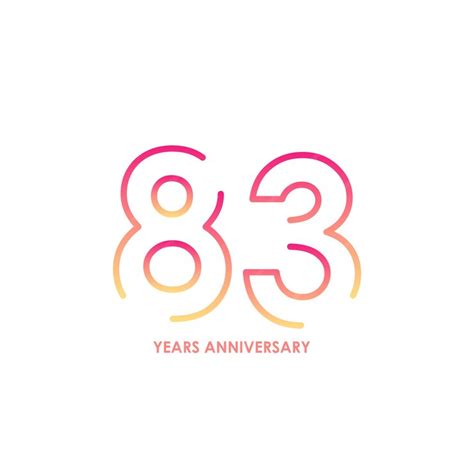 Premium Vector 83 Anniversary Gold Numbers With Golden Confetti