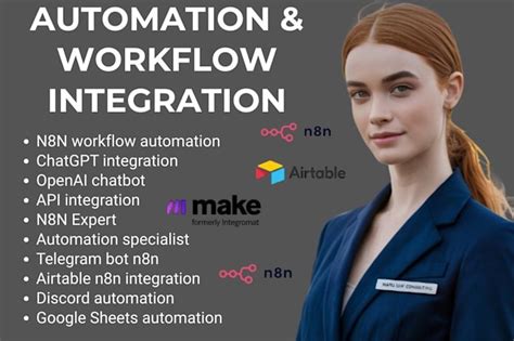 Setup n8n integration n8n workflow automation n8n chatbot chatgpt integration by Olivia90911 ...