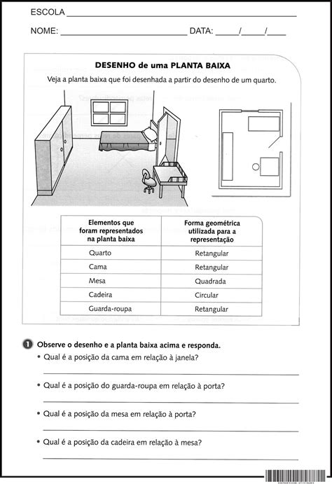 Atividade Planta Baixa 2 Ano Nazaedu