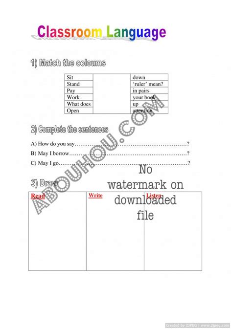 Classroom Language Doc