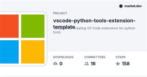 Vscode Python Tools Extension Template Ecosystem Directory Market Dev