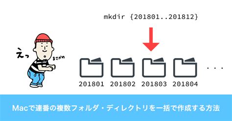 Macで連番の複数フォルダ・ディレクトリを一括で作成する方法 Arrown