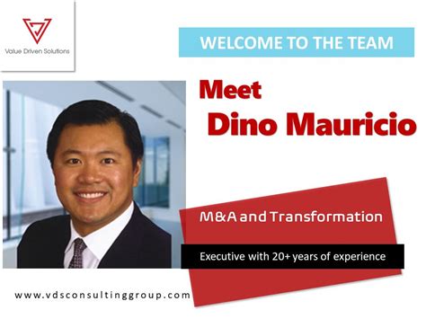I Would Like To Welcome Dino Mauricio To The Vds Team Dino Is A