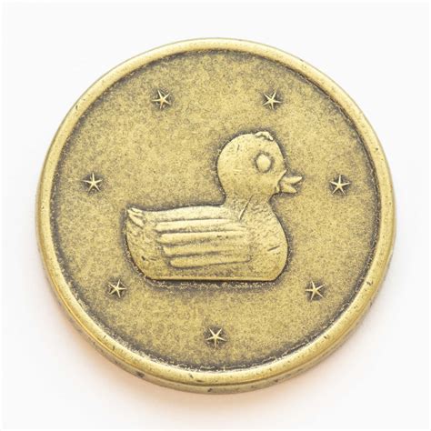 Lucky Duck Coin In Brass Shire Post Mint
