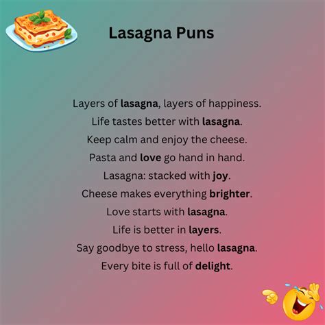 Lasagna Puns And Jokes So Cheesy Theyre Hilarious